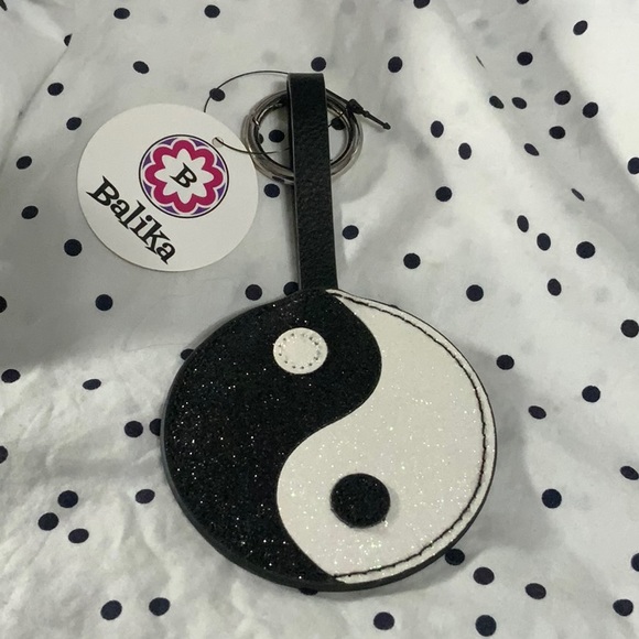 Other | Ying Yang Keychain With Round Mirror | Poshmark
